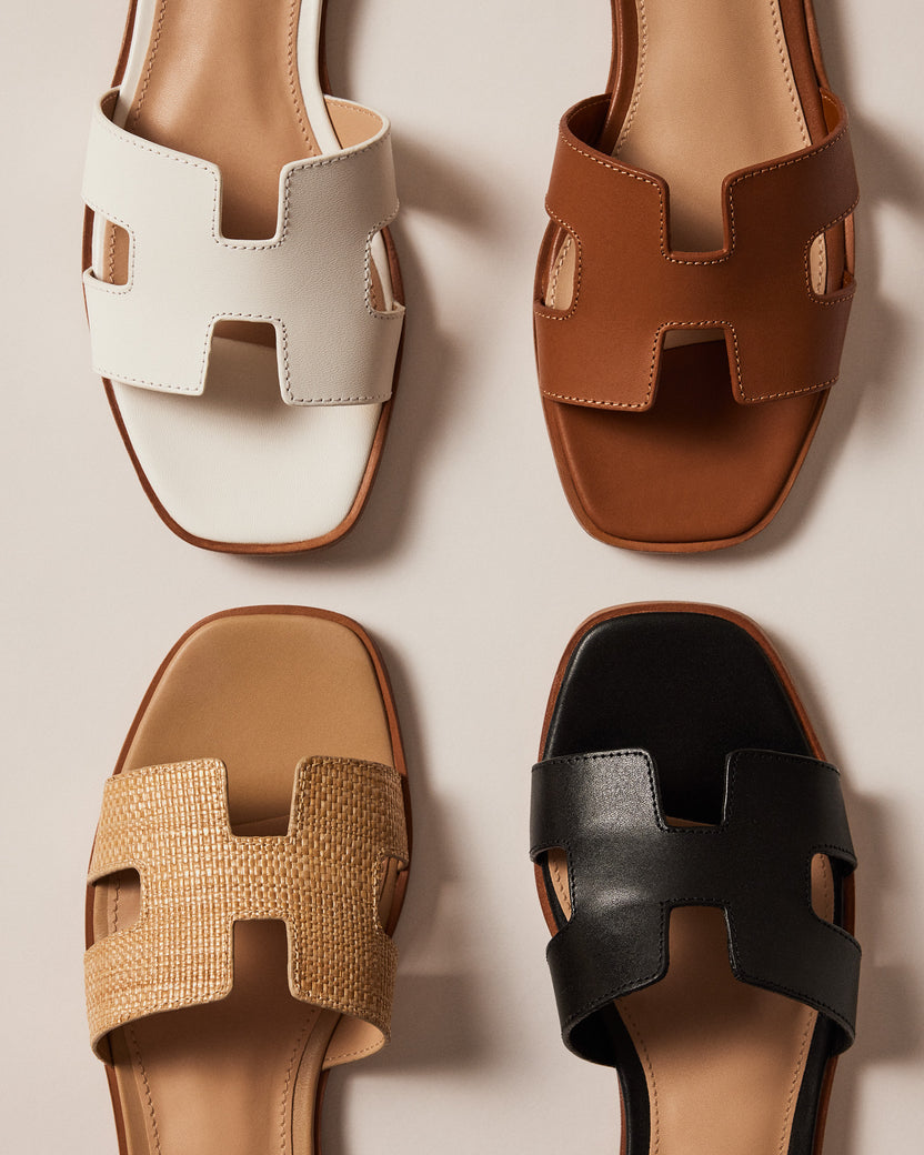 HADYN Cognac Leather Sandal | Women's Designer Sandals – Steve Madden