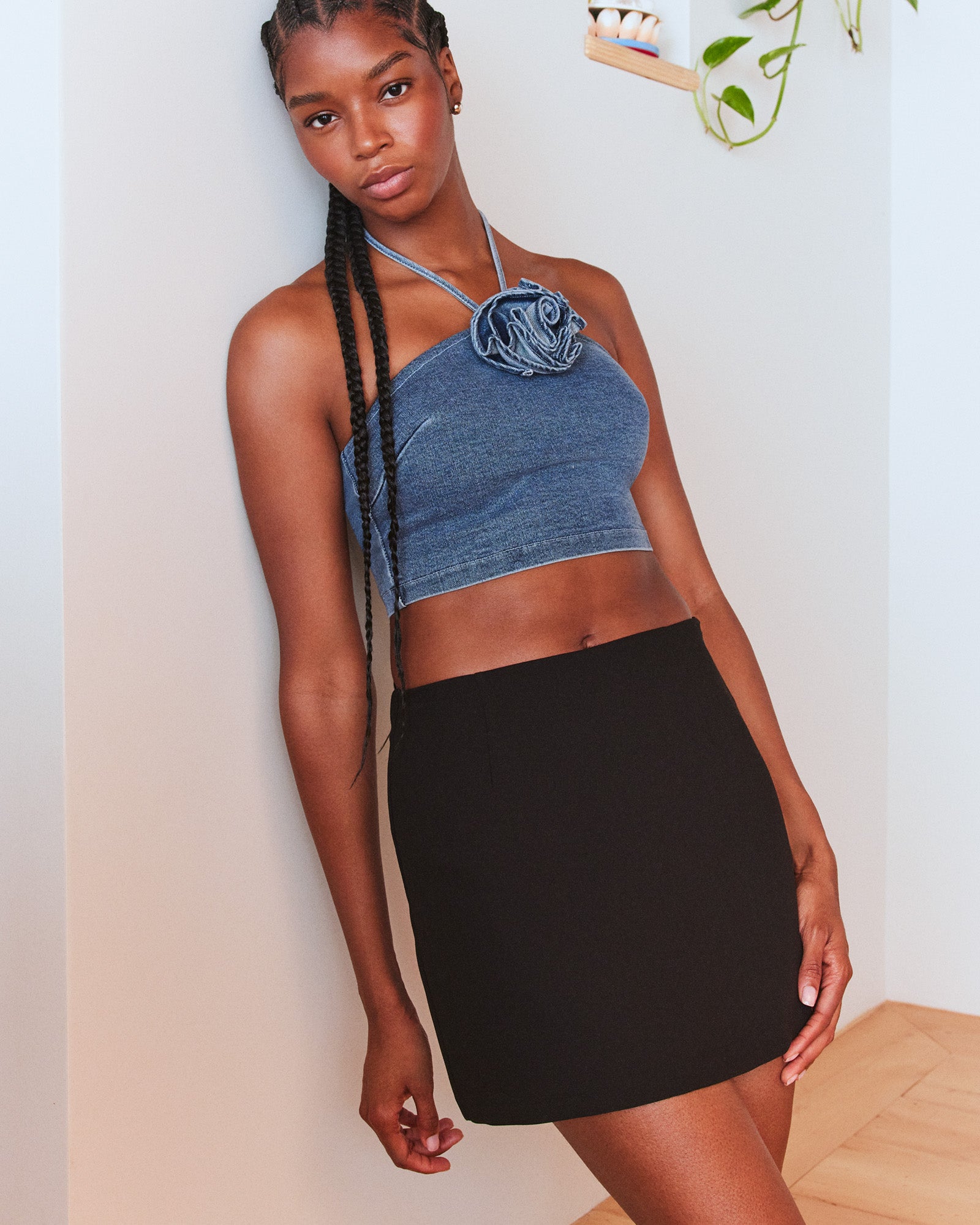 CINDI Skort Black | Women's Essential Mini Skort – Steve Madden