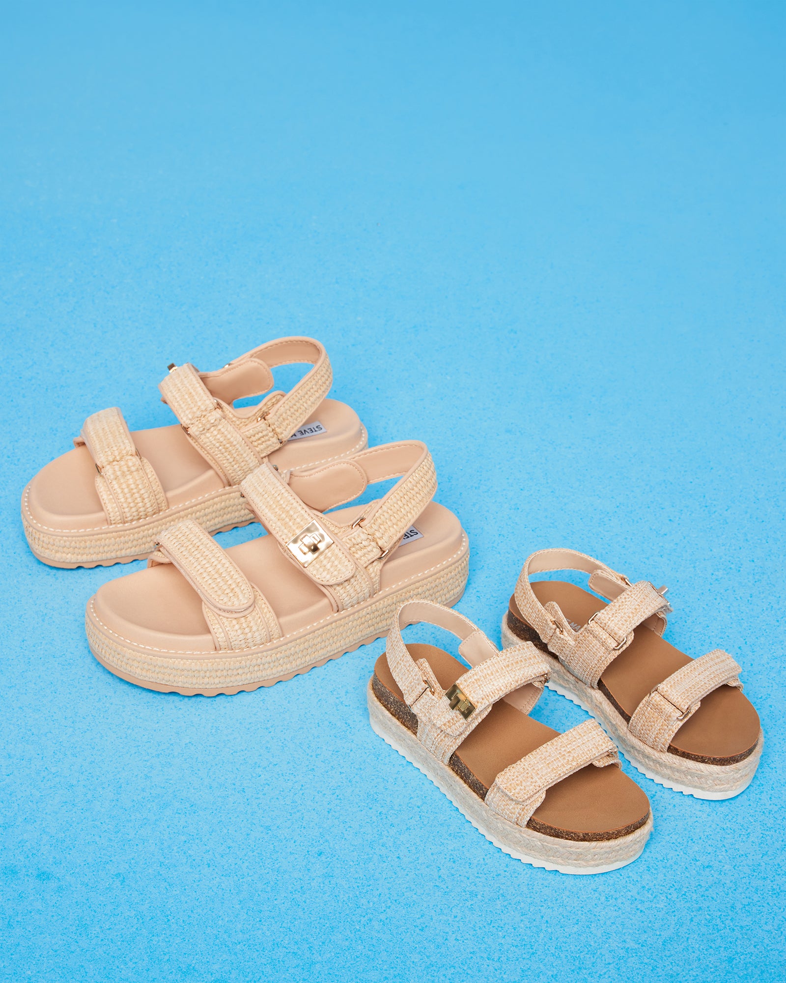 BIGMONA Natural Raffia Platform Sandal | Women's Sandals – Steve Madden