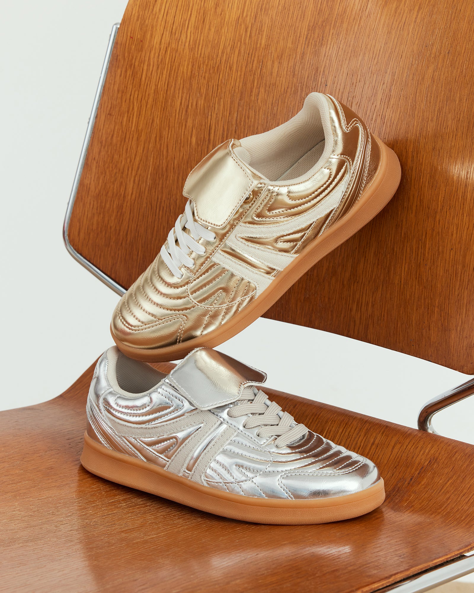 MADRID Silver Low-Top Sneaker | Women's Sneakers – Steve Madden