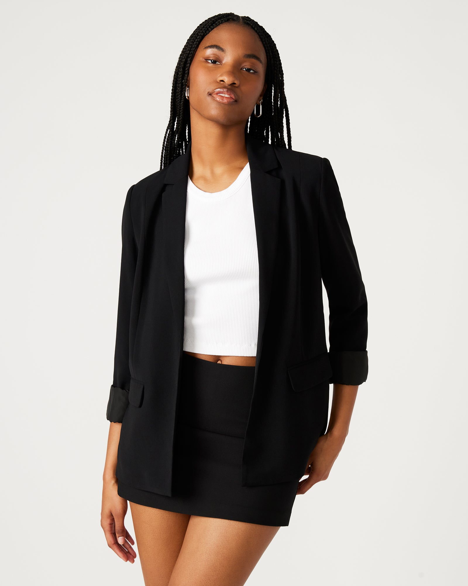 CINDI Skort Black | Women's Essential Mini Skort – Steve Madden
