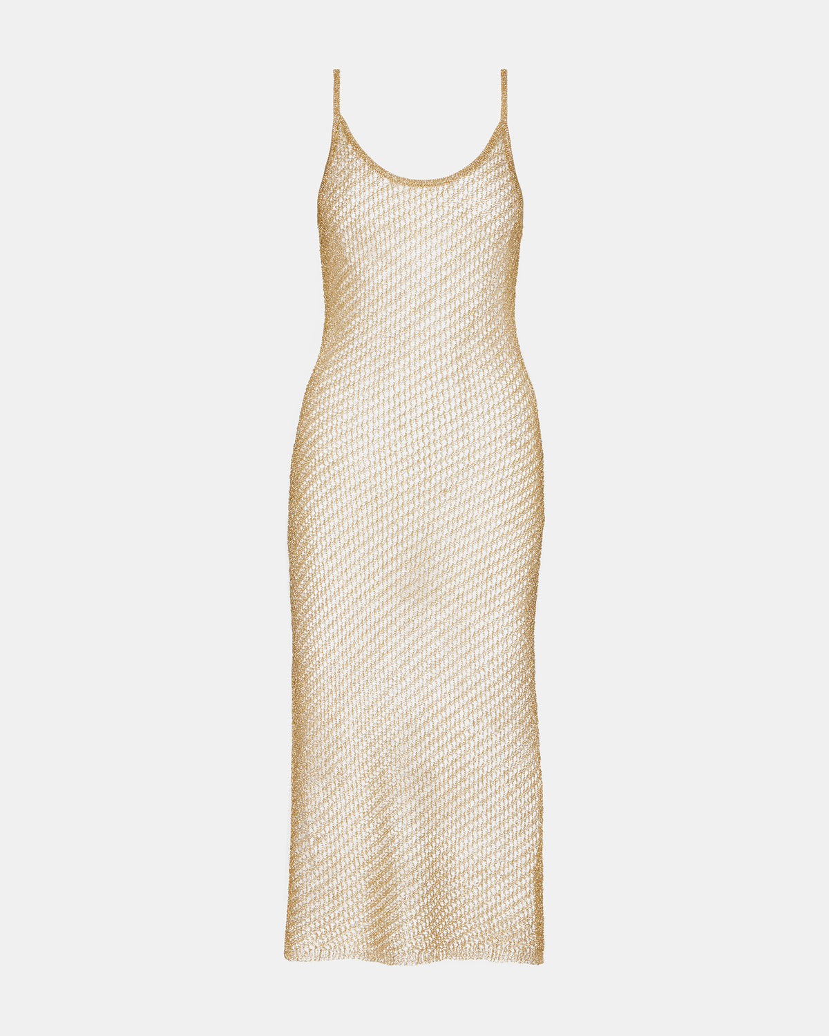 ANISHA Dress Gold | Women's Mesh Metallic Midi Dress – Steve Madden