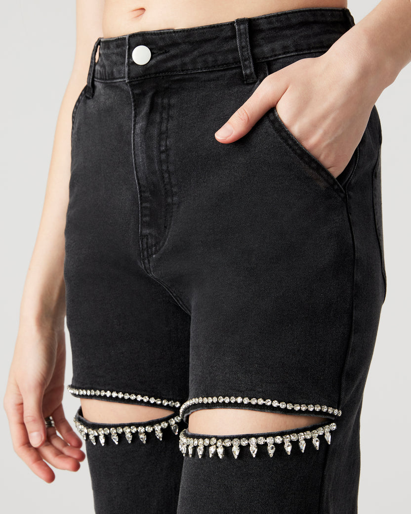 TAYLOR Jean Black Women's Cutout Jeans – Steve Madden