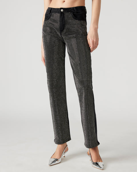 JESSE Jean Black | Women's Rhinestone Studded Jeans – Steve Madden