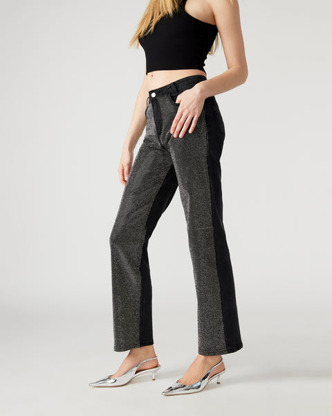 JESSE Jean Black | Women's Rhinestone Studded Jeans – Steve Madden