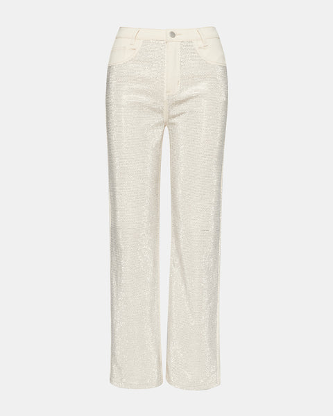 JESSE Jean White | Women's Rhinestone Studded Jeans – Steve Madden