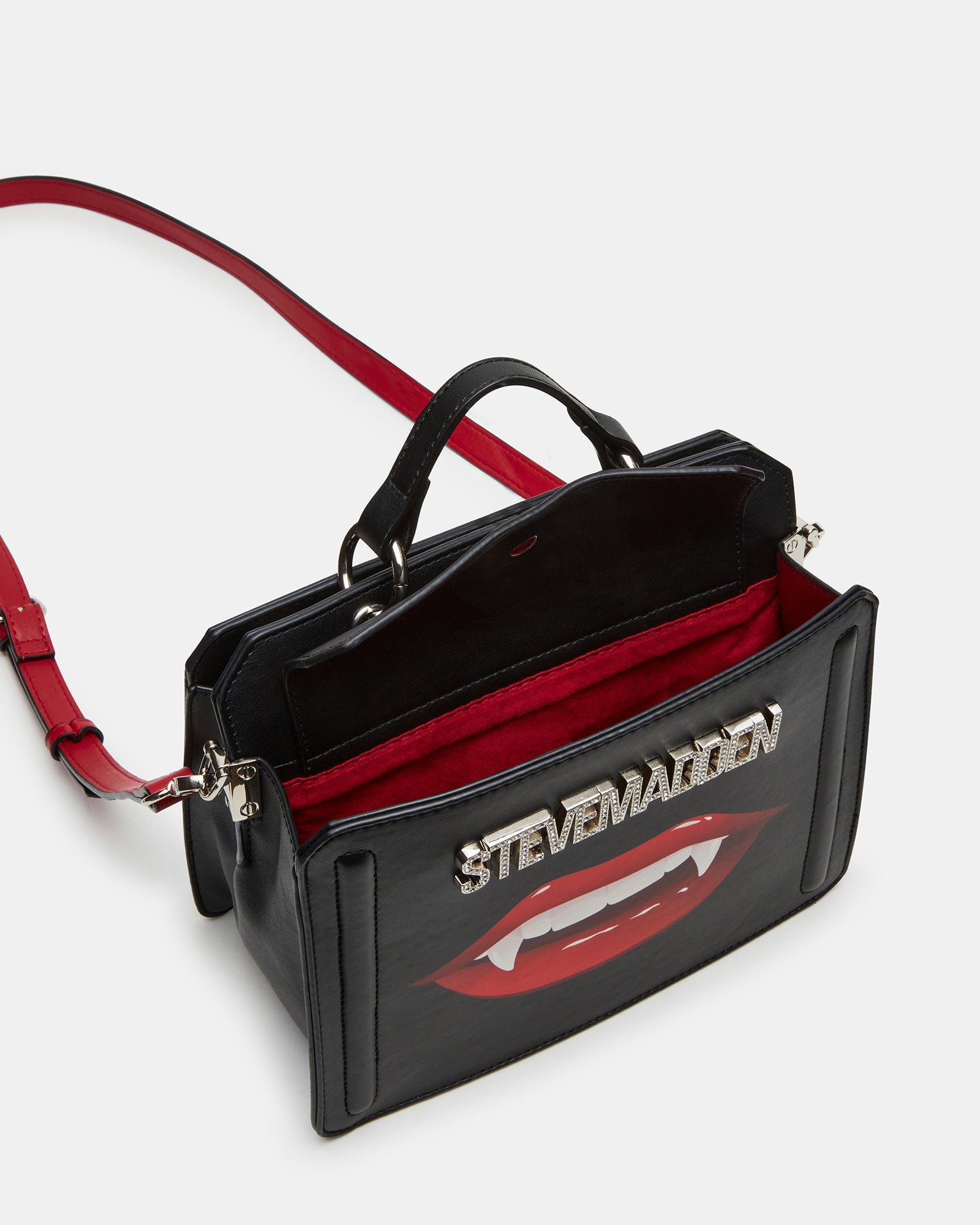 EVELYN Fang Bag Black Top Handle Crossbody Bag – Steve Madden