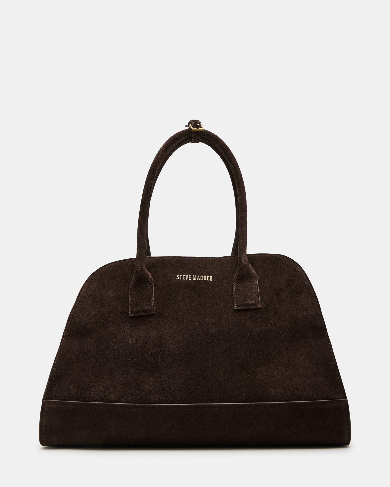 HEIDEE Bag Brown Suede | Women's Shoulder Strap Tote Handbag – Steve Madden