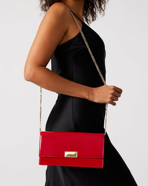 MODEL Bag Red Patent | Women's Crossbody Clutch Bag – Steve Madden