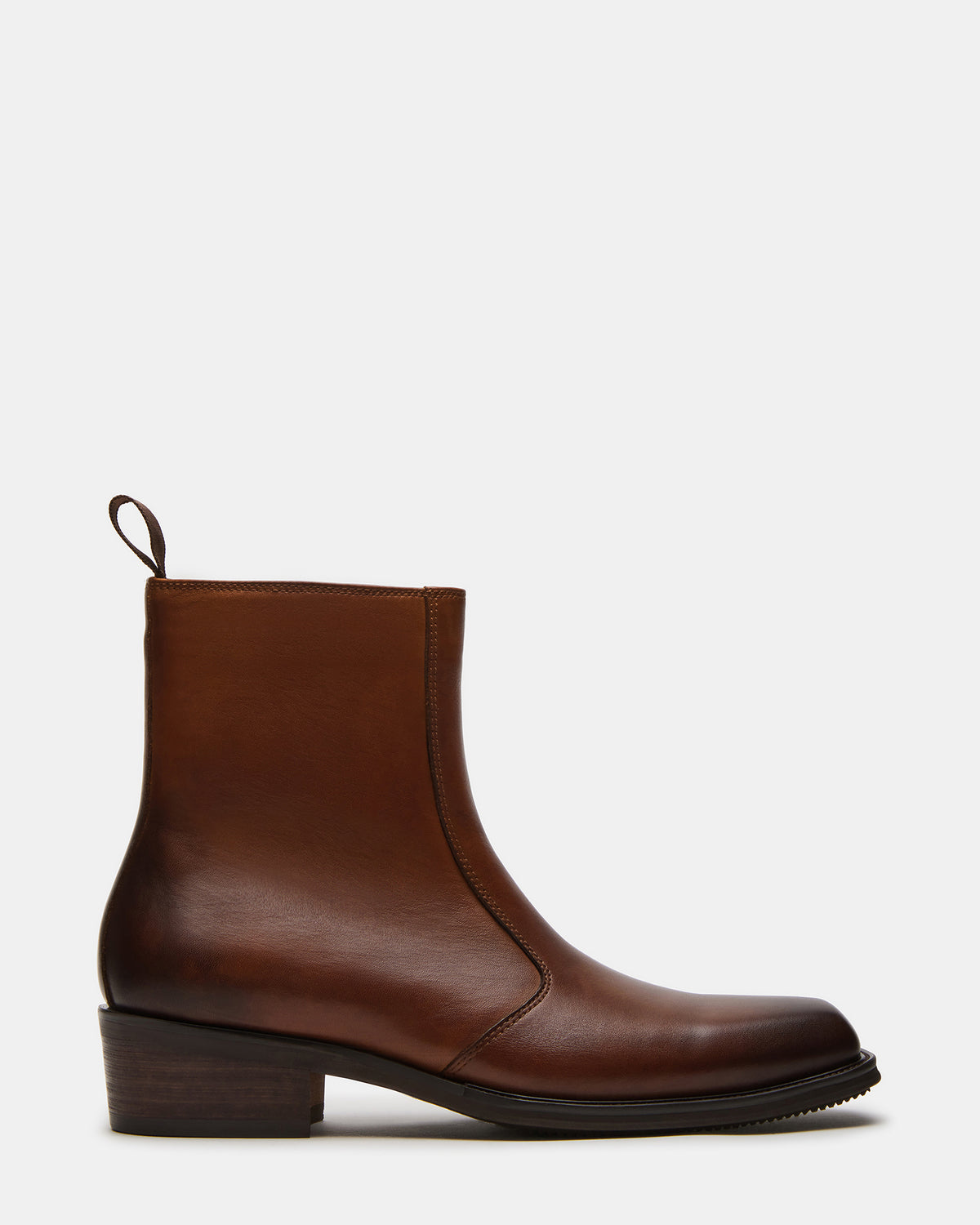 BOONE Tan Leather Ankle Boot | Men's Boots – Steve Madden