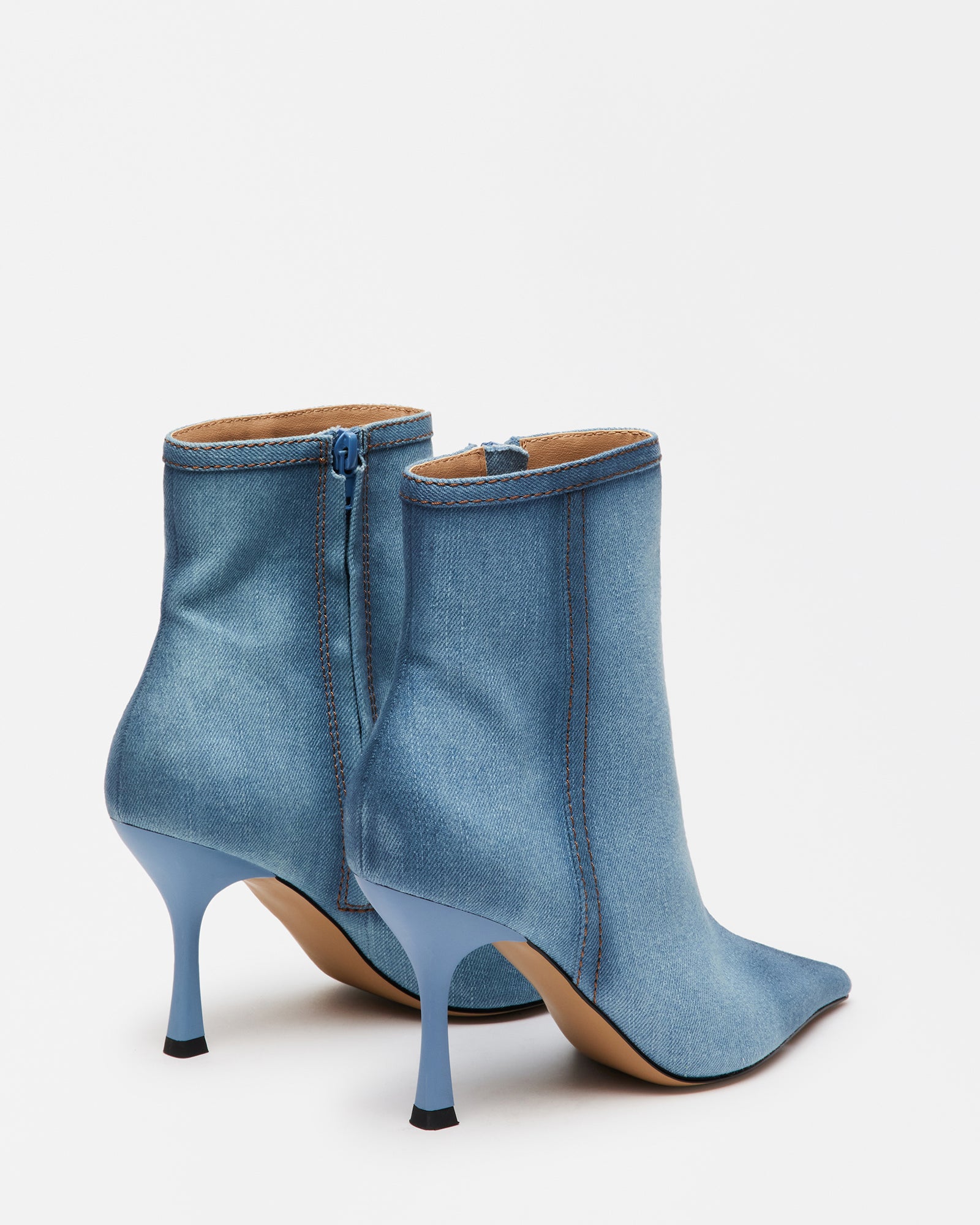 BRECKEN Denim Fabric Ankle Bootie | Women's Booties – Steve Madden