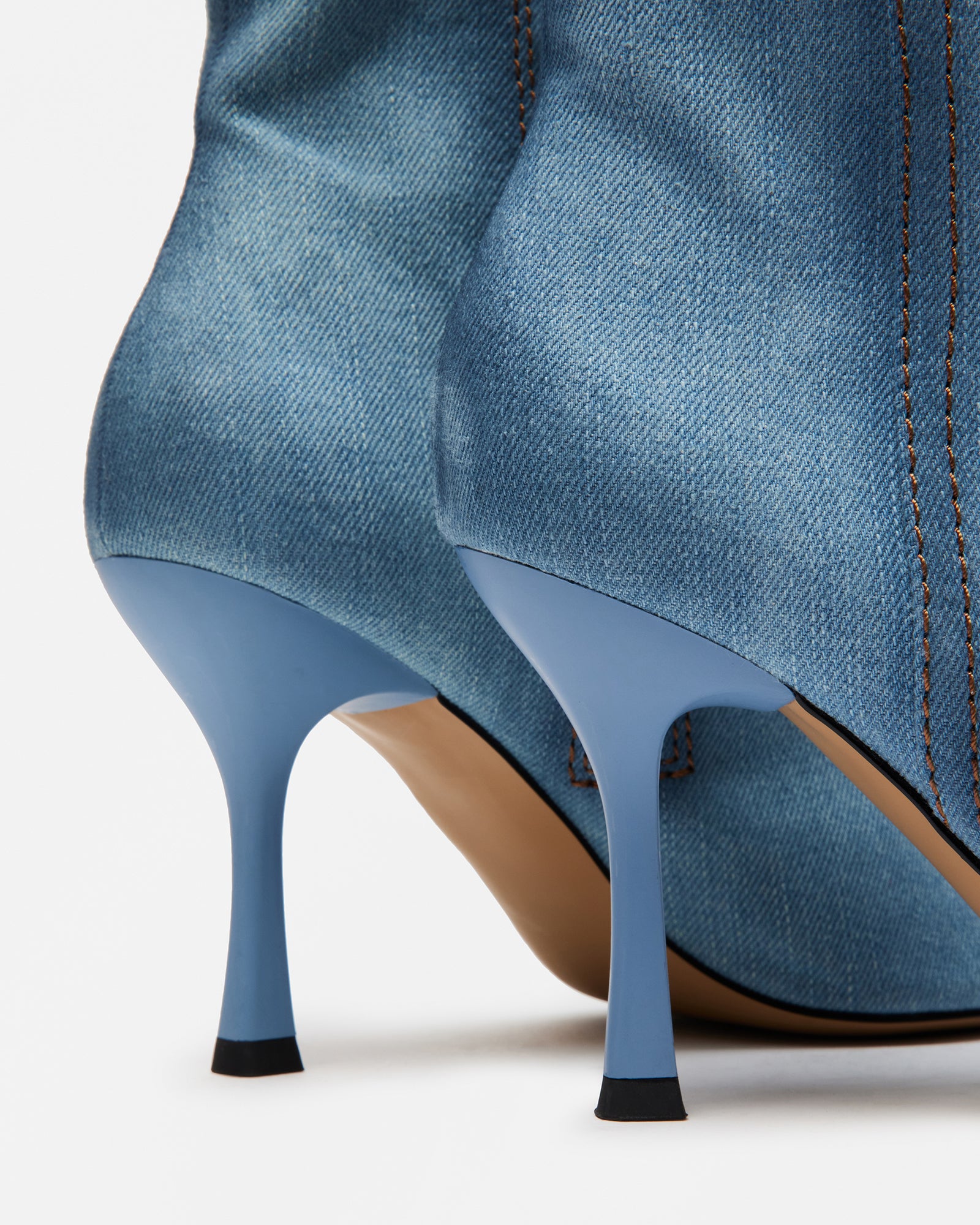 BRECKEN Denim Fabric Ankle Bootie | Women's Booties – Steve Madden