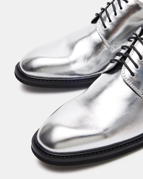 HADAR Silver Lace-Up Dress Shoes | Men's Oxfords – Steve Madden