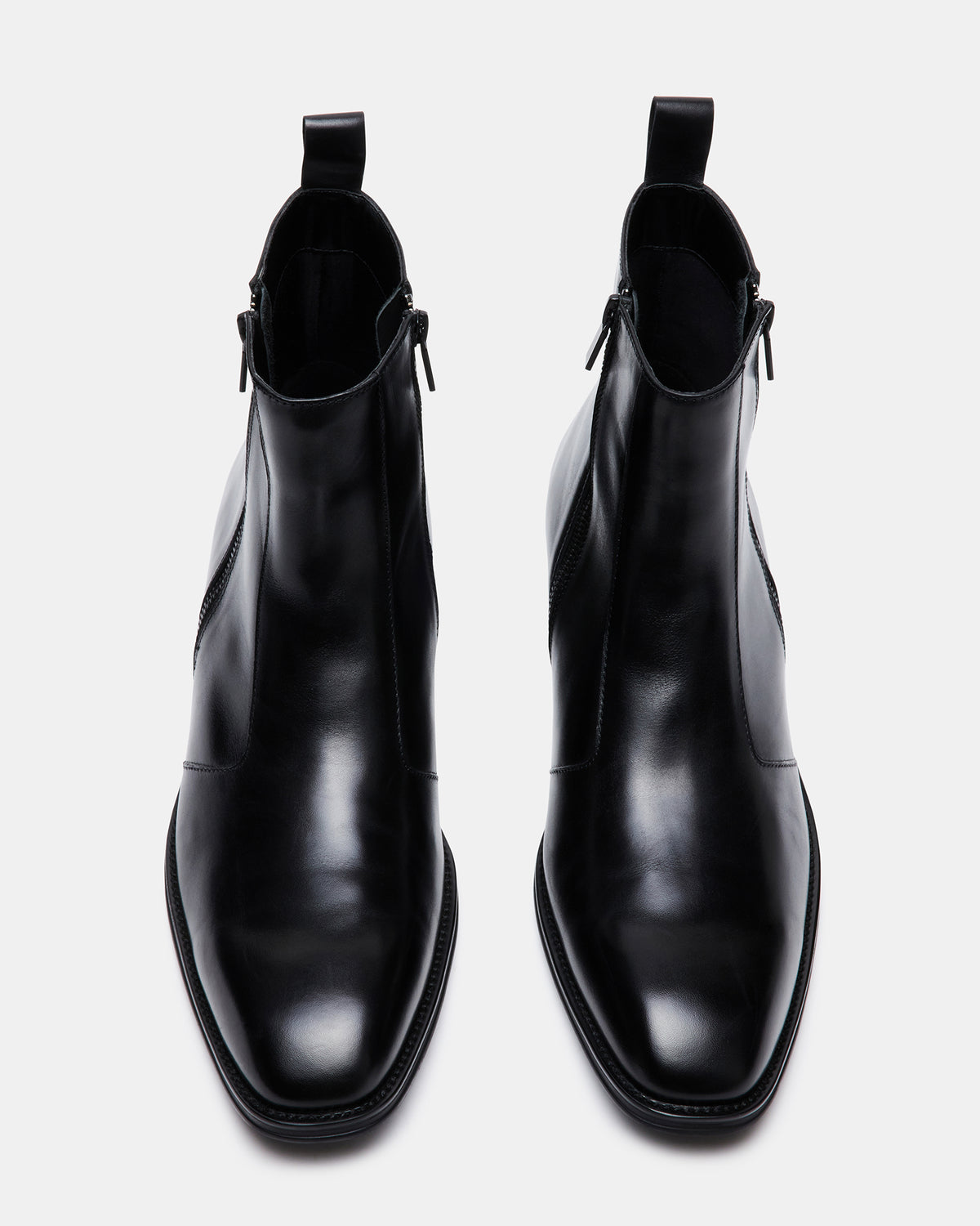 HAYNES Black Leather Men's Ankle Boot – Steve Madden