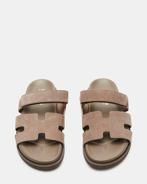 MAIVEN Taupe Suede Fisherman Sandal | Men's Sandals – Steve Madden