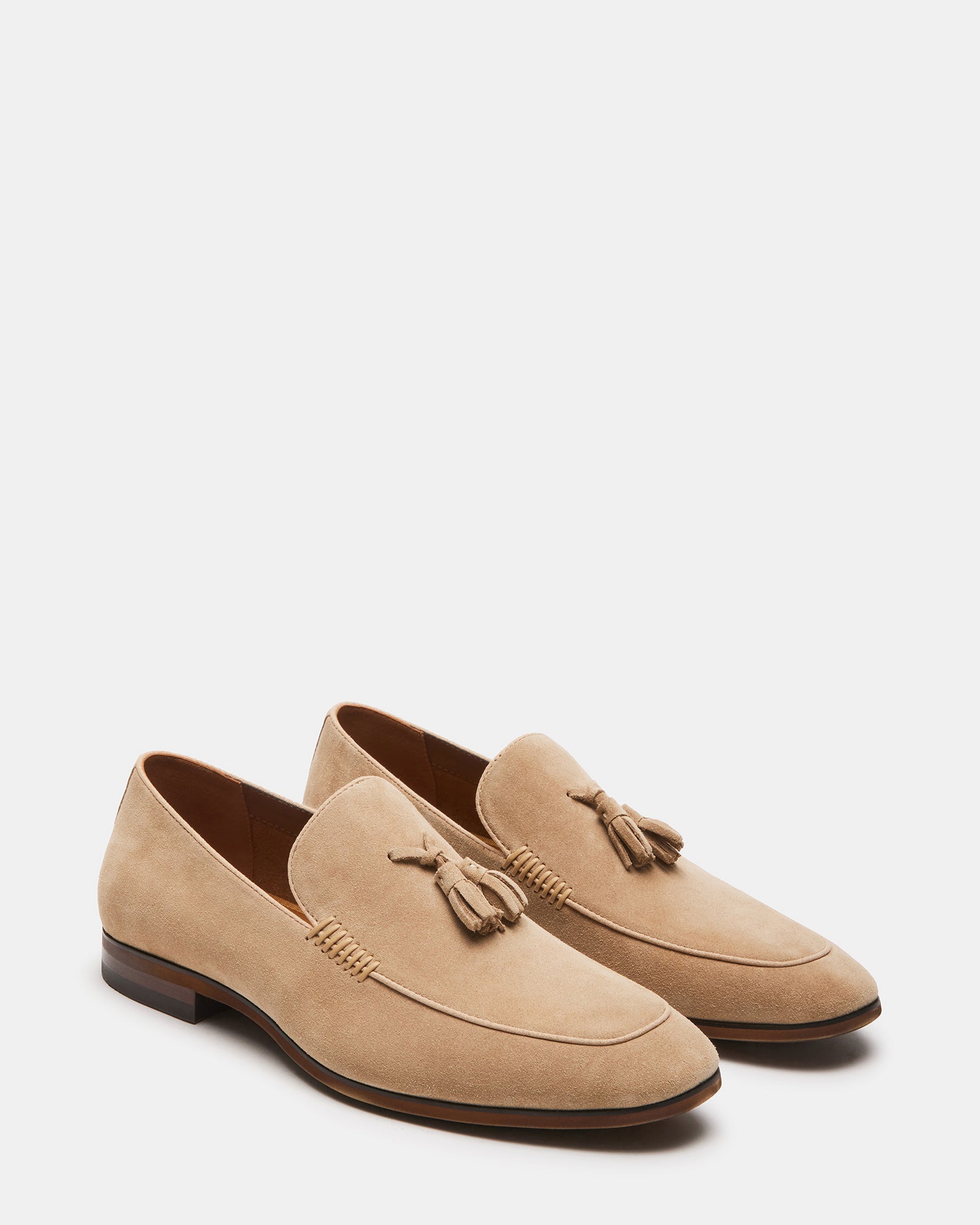 ONDRE Sand Suede Tassel Loafer | Men's Dress Shoes – Steve Madden
