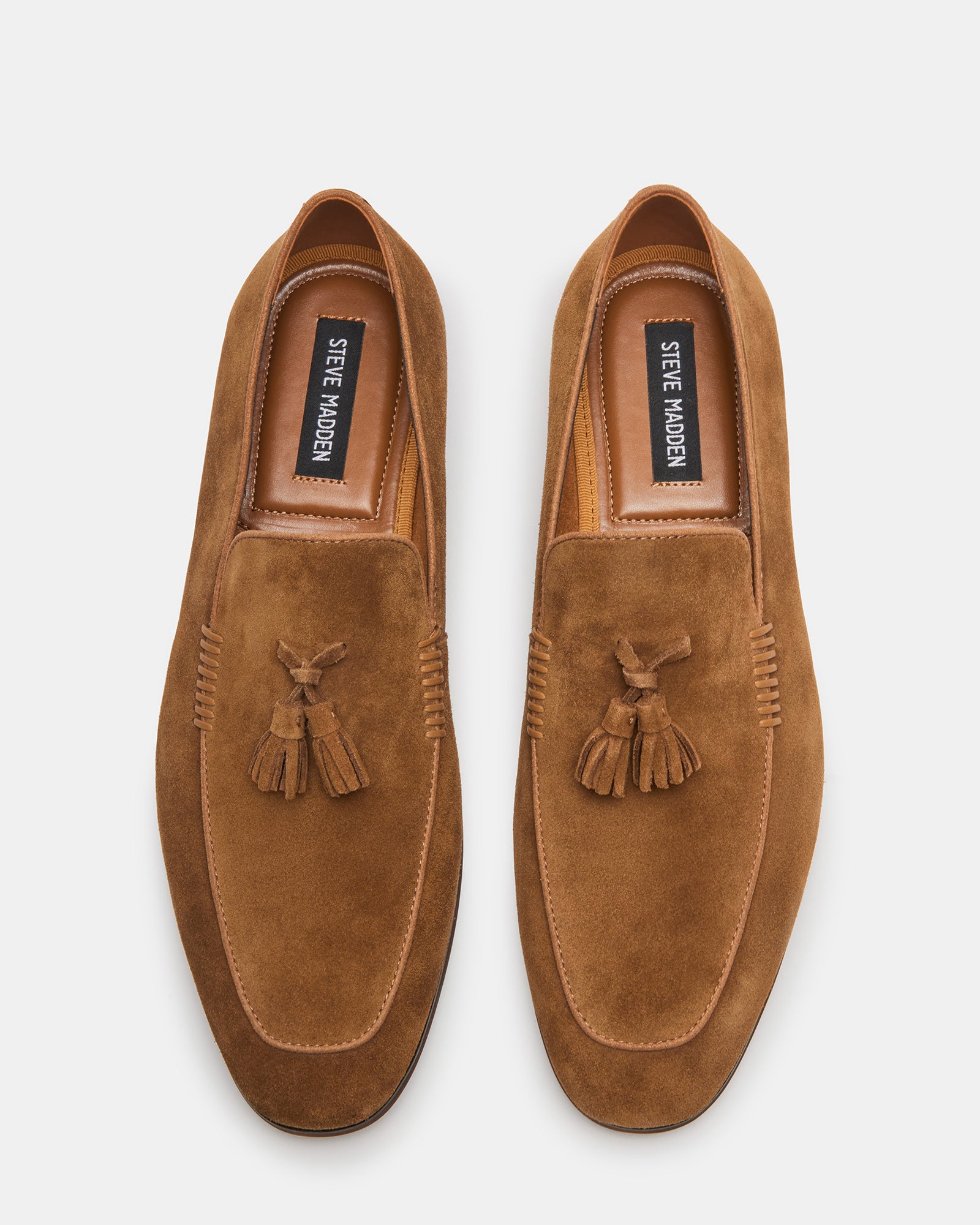 ONDRE Tan Suede Tassel Loafer | Men's Dress Shoes – Steve Madden