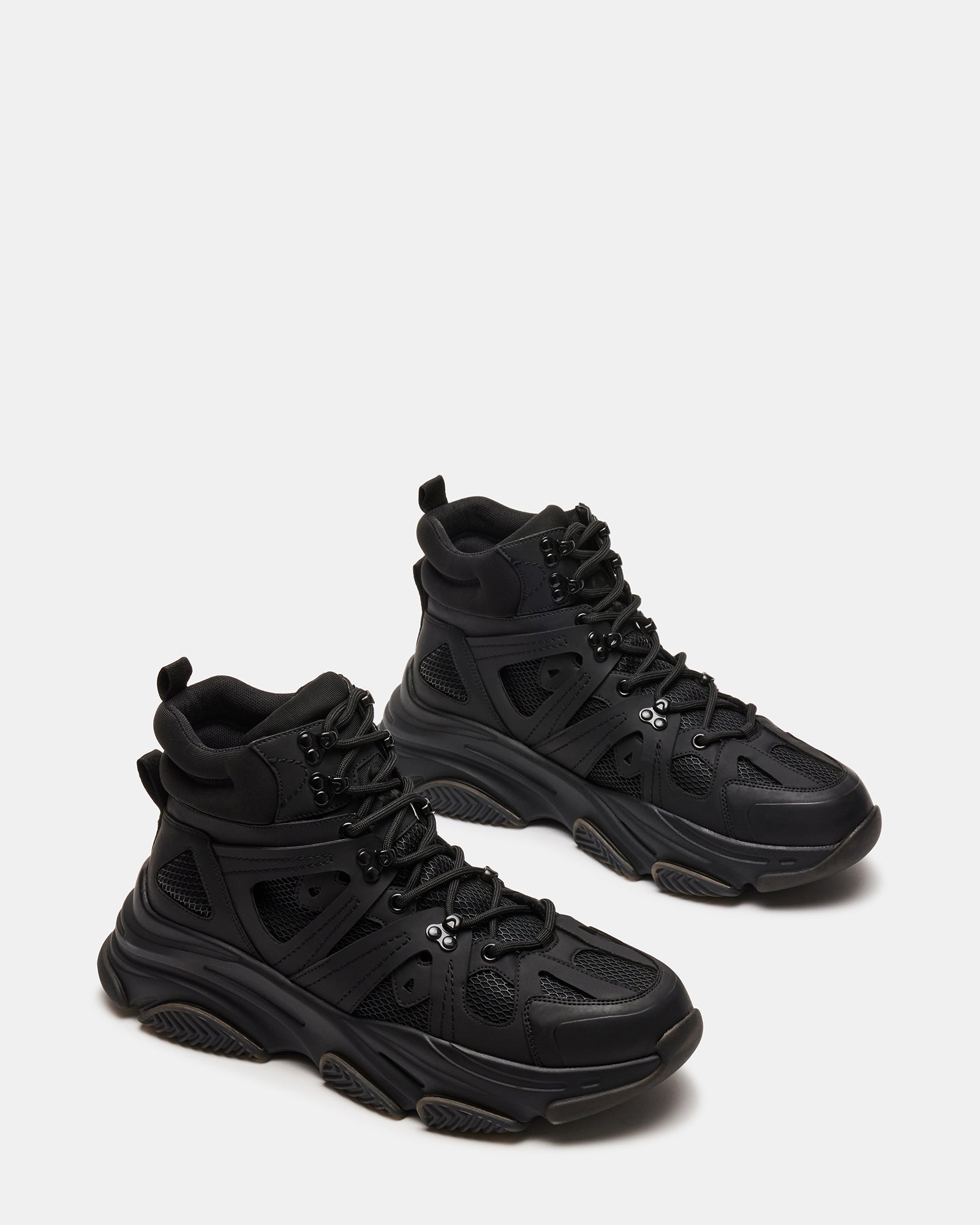 PONDER Black Multi High-Top Lace-Up Sneaker | Men's Sneakers – Steve Madden