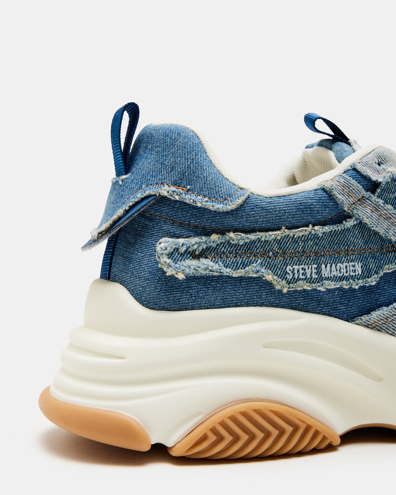 POSSESS Denim Fabric Low-Top Sneaker | Men's Lace-Up Sneakers – Steve ...