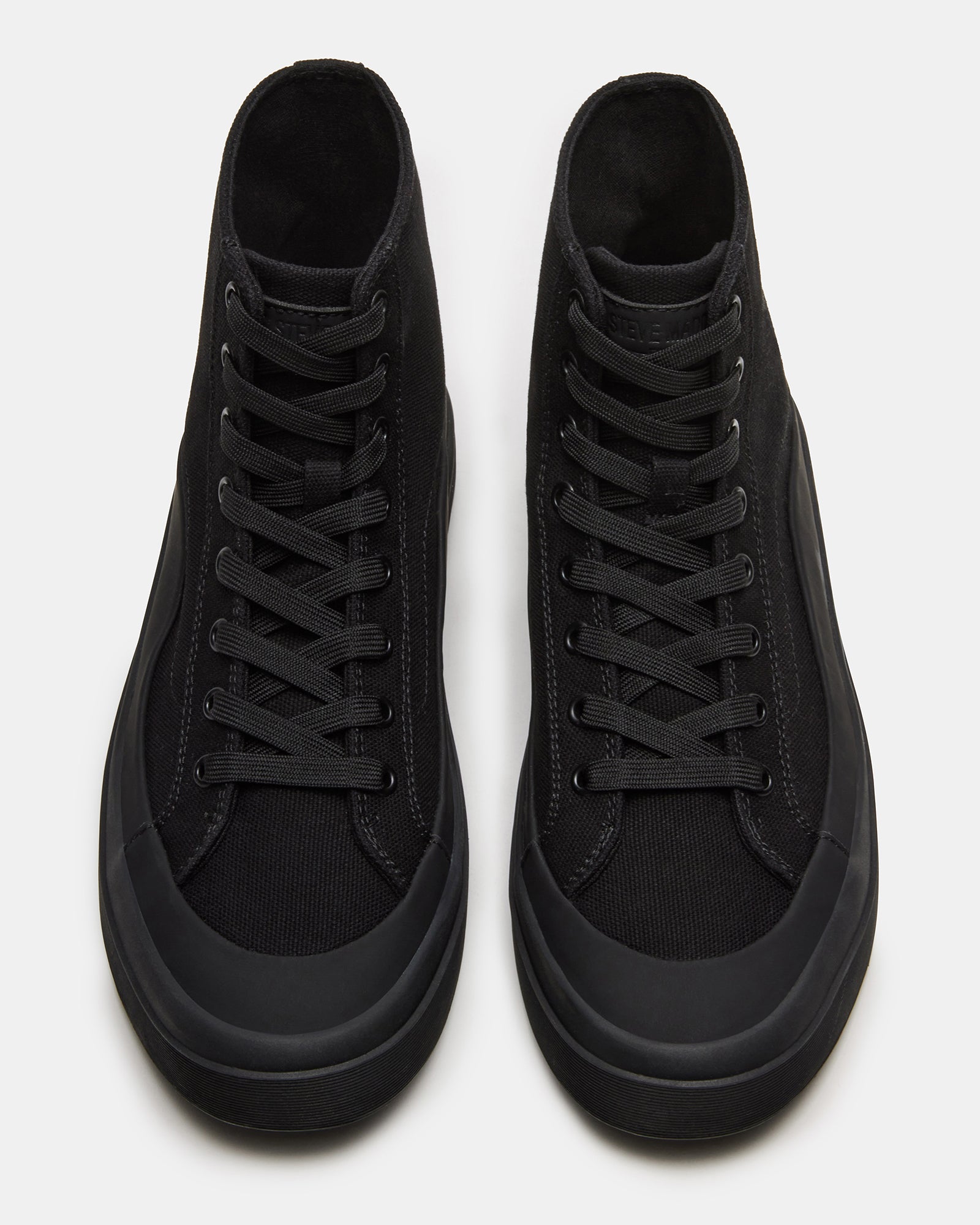 STARGAZING Black Canvas High-Top Sneaker | Men's Lace-Up Shoes – Steve ...