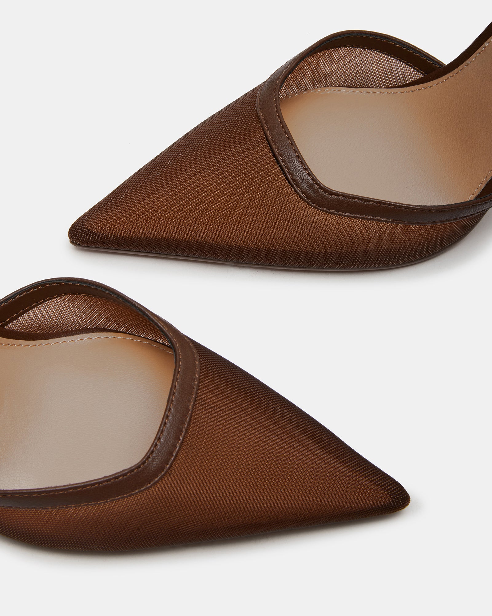 ALLIANCE Mesh Brown Pointed Toe Pump | Women's Heels – Steve Madden