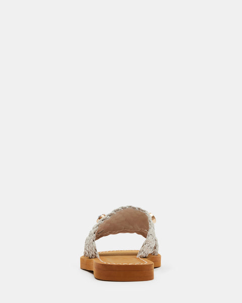 ARNELA Bone Leather Bejeweled Slide | Women's Sandals – Steve Madden
