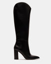 BIXBY Black Leather Knee-High Boot | Women's Boots – Steve Madden