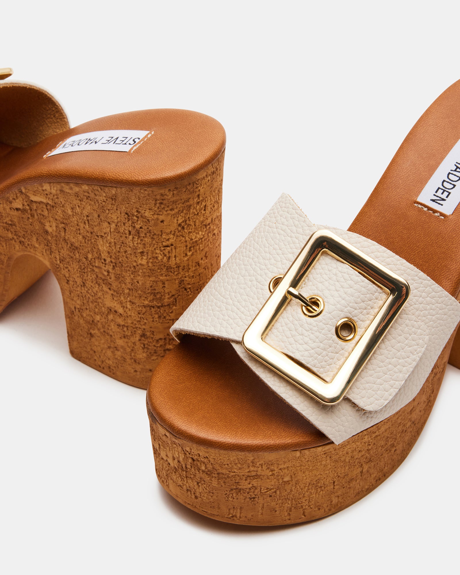 BREEZE Bone Cork Platform Mule | Women's Sandals – Steve Madden