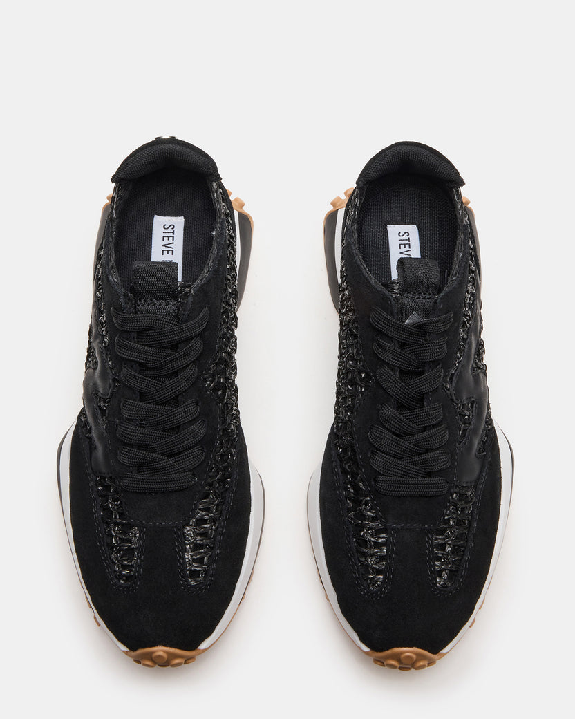 CAMPO Black/Beige Lace-Up Sneaker | Women's Sneakers – Steve Madden