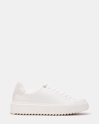 CATCHER White Suede Low-Top Lace-Up Sneaker | Women's Sneakers – Steve ...