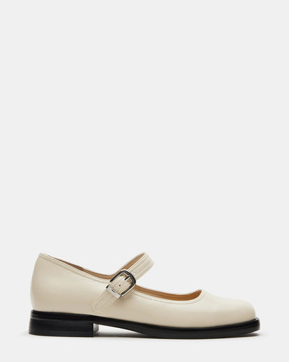 DELANCY Bone Leather Mary Jane | Women's Flats – Steve Madden