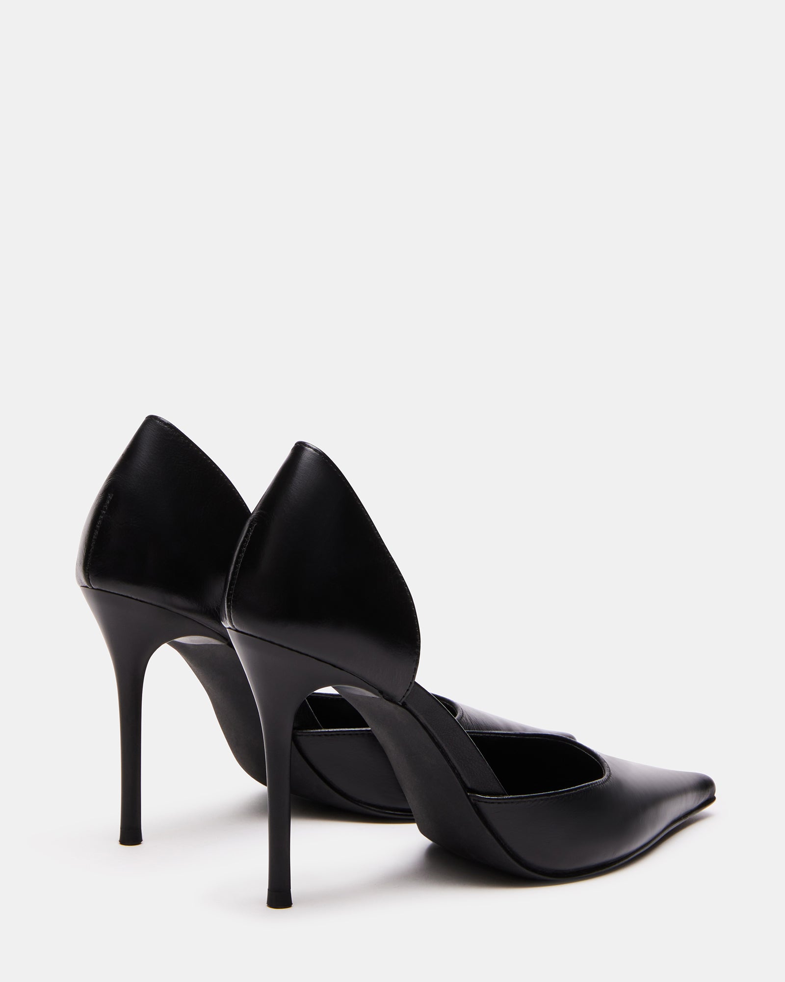 DEVON Black Leather Pointed Toe Pump | Women's Heels – Steve Madden