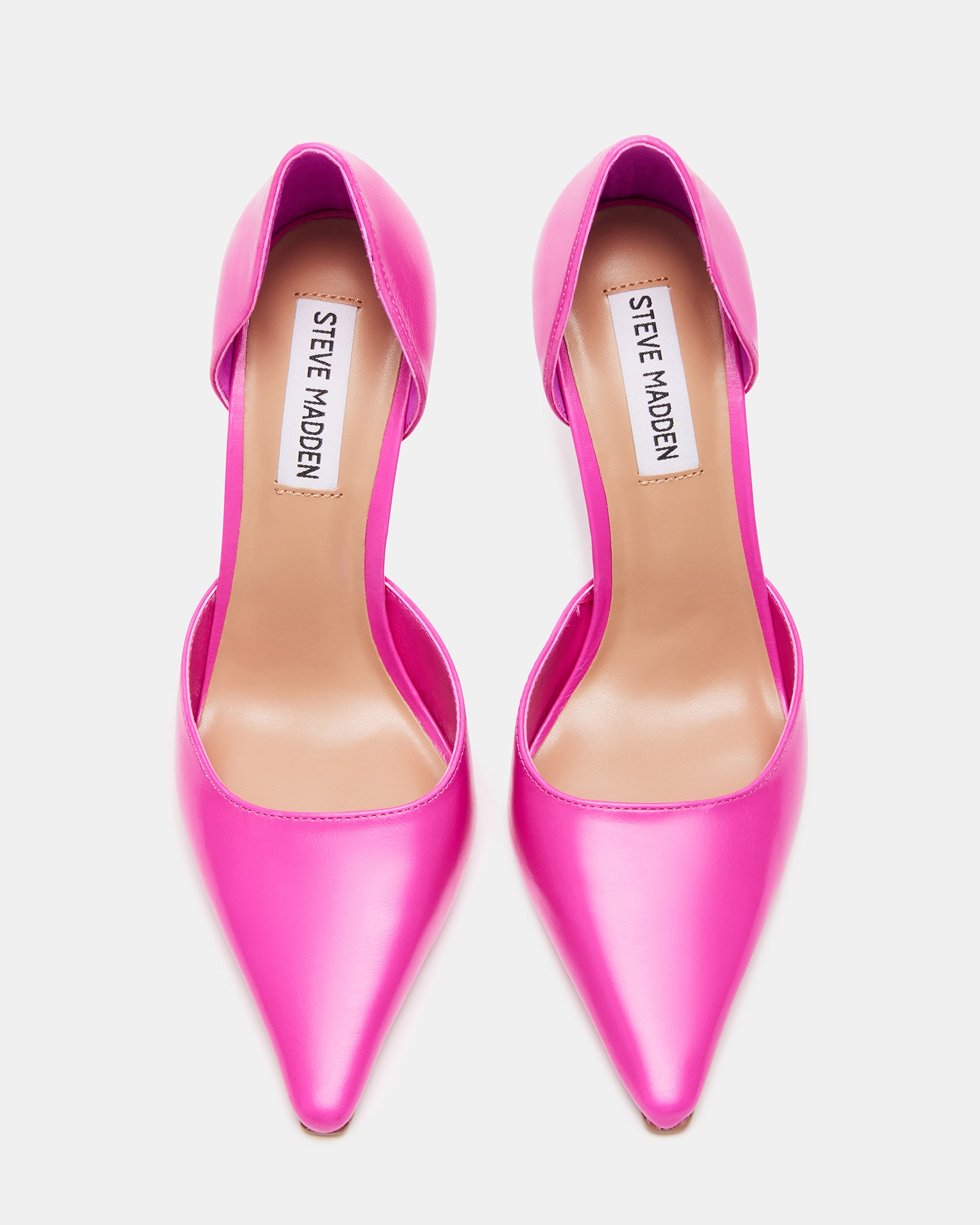 DEVON Pink Leather Pointed Toe Pump | Women's Heels – Steve Madden