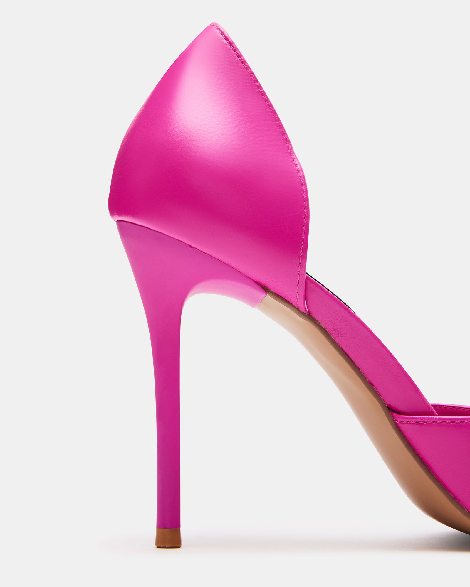 DEVON Pink Leather Pointed Toe Pump | Women's Heels – Steve Madden
