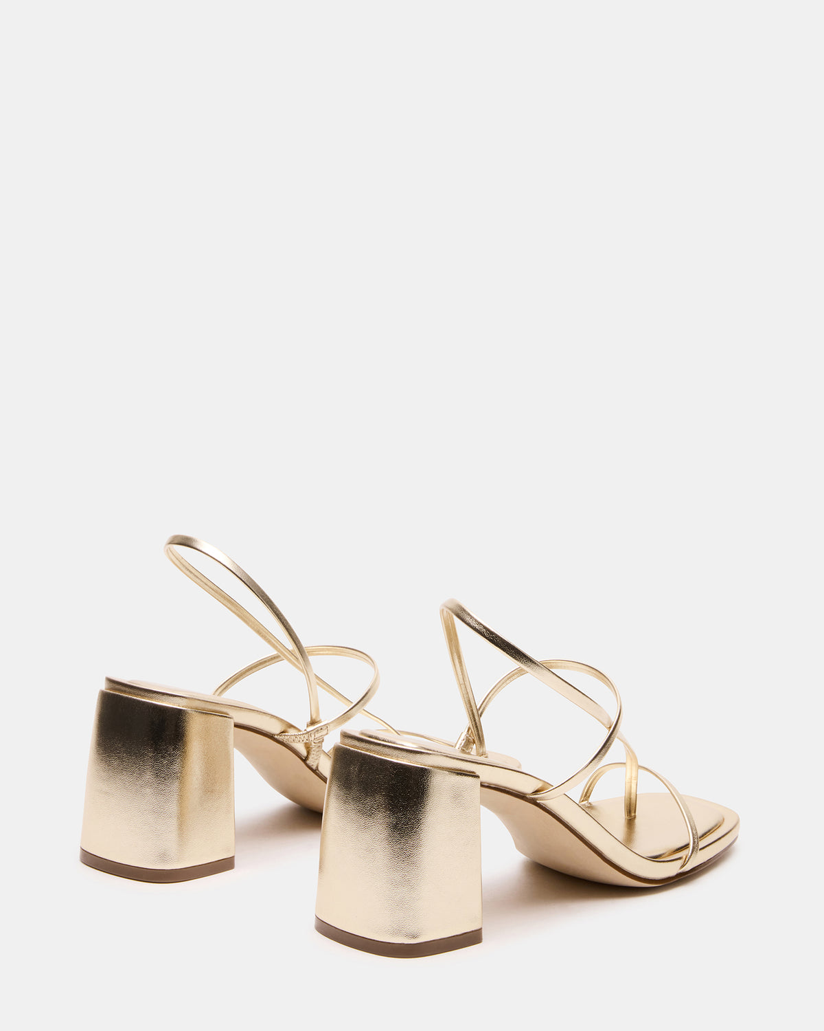 DIORA Gold Strappy Square-Toe Heel | Women's Heels – Steve Madden