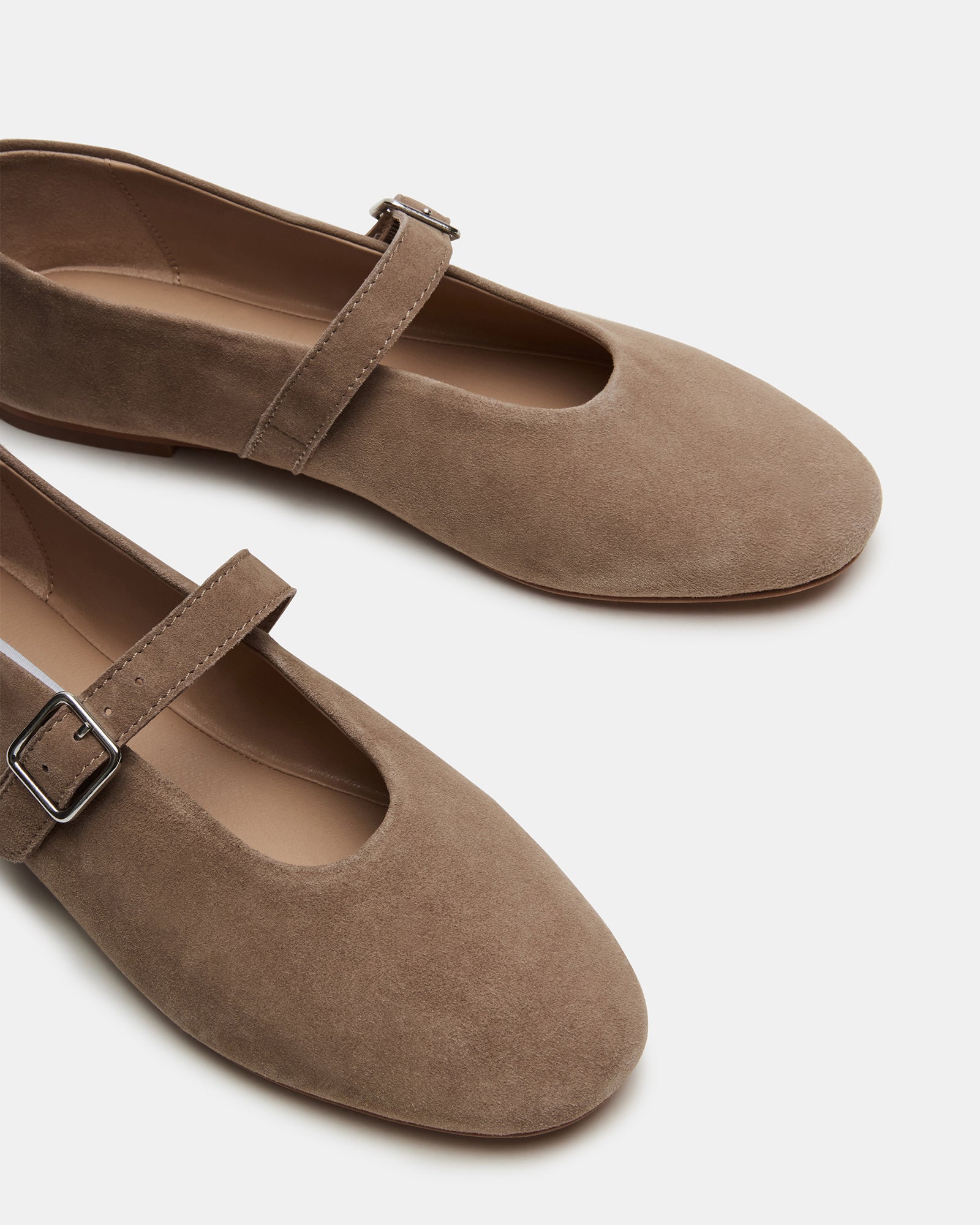 DREAMING Taupe Suede Mary Jane | Women's Flats – Steve Madden