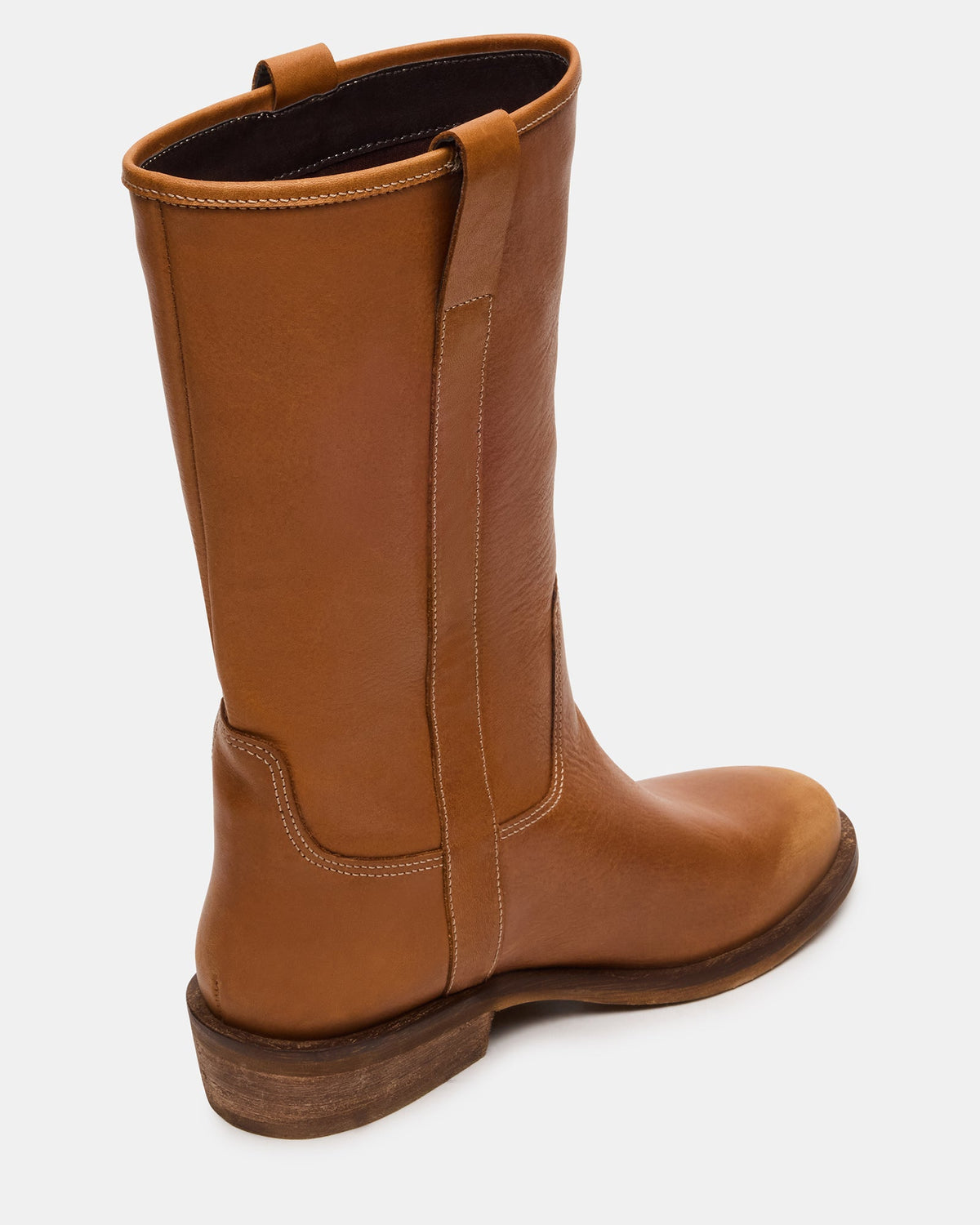 DUNSTER Tan Leather Wood Bottom Women's Boot – Steve Madden