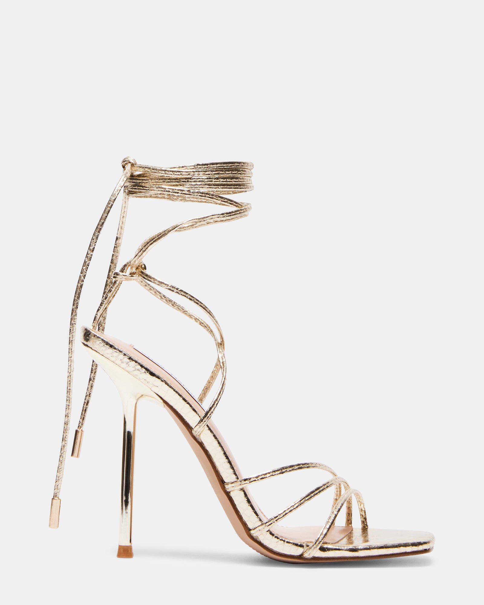 Steve Madden Gold Strappy Heels