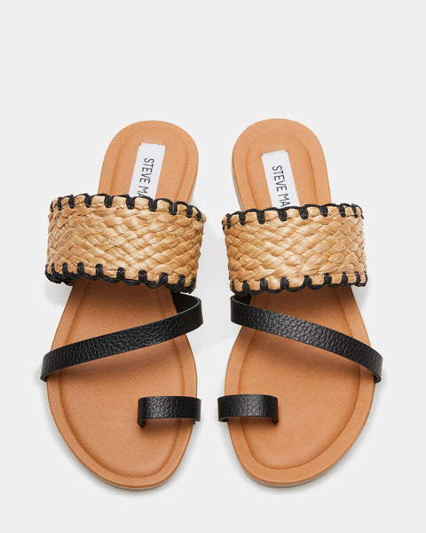 GONDOLA Black Multi Strappy Sandal | Women's Sandals – Steve Madden
