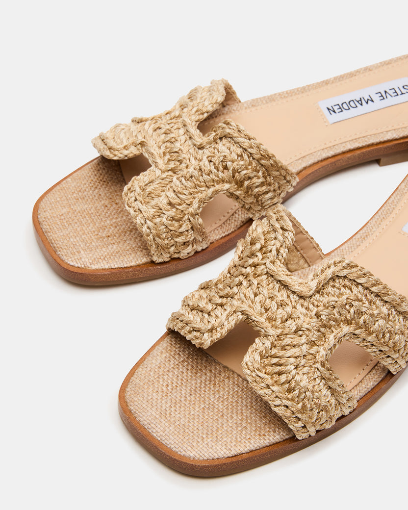 HADYN Crochet Raffia Women's Designer Sandal – Steve Madden