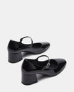 HAWKE Black Patent Mary Jane Block Heel | Women's Heels – Steve Madden