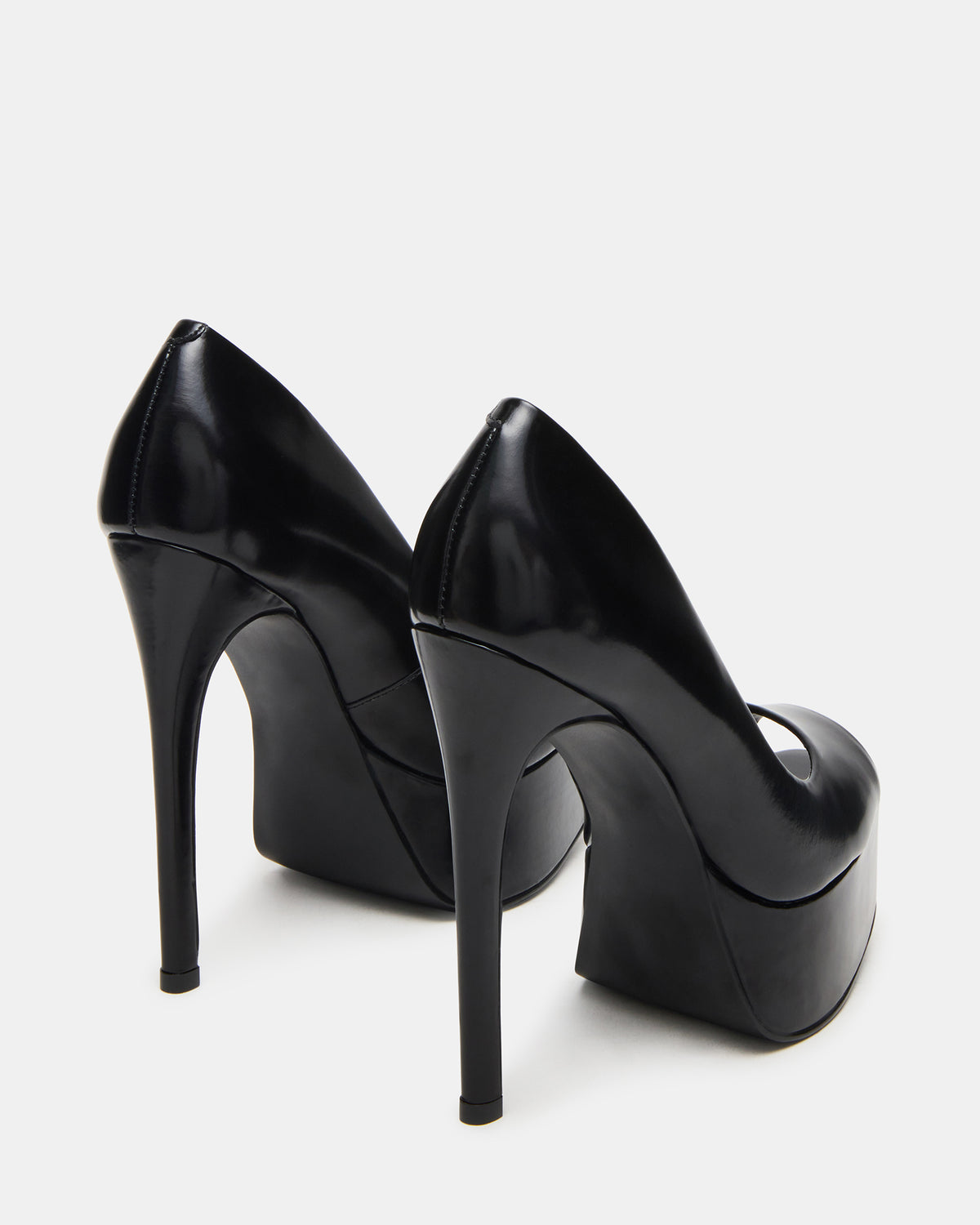 IVES Black Box Platform Square-Toe Stiletto Women's Heel – Steve Madden