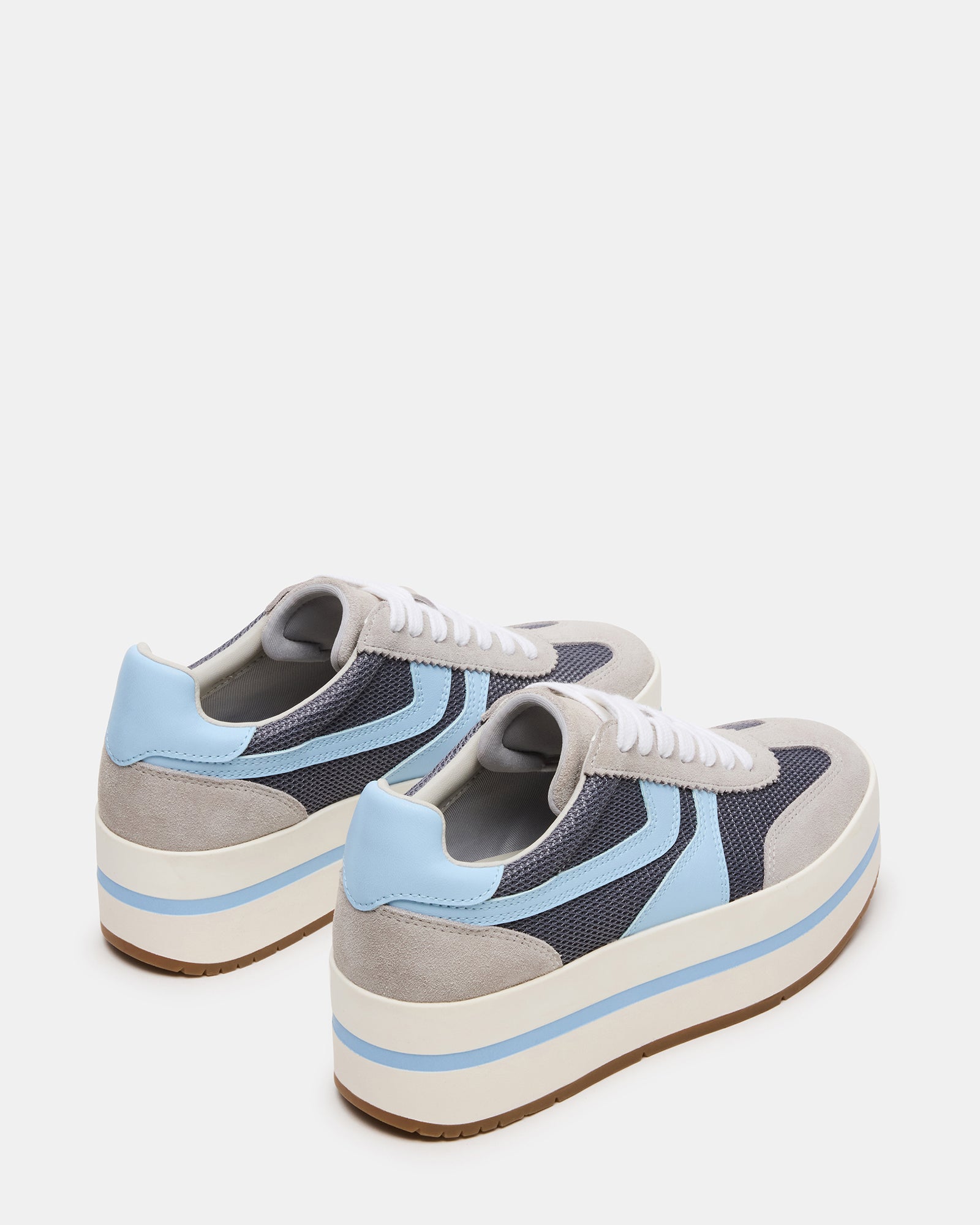 JUDGE Grey Multi Platform Low-Top Lace-Up Women's Sneaker – Steve Madden