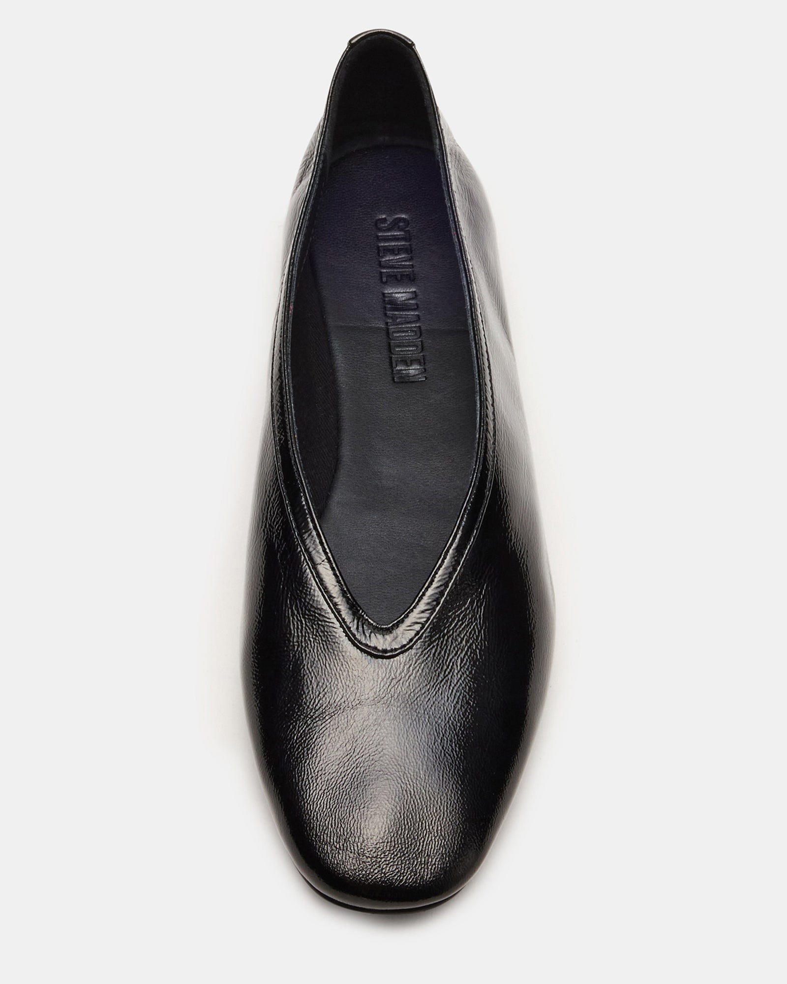 LENI Black/Black Square-Toe Ballet Flat | Women's Flats – Steve Madden