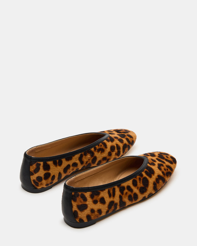 LENI Leopard Square-Toe Ballet Women's Flat – Steve Madden