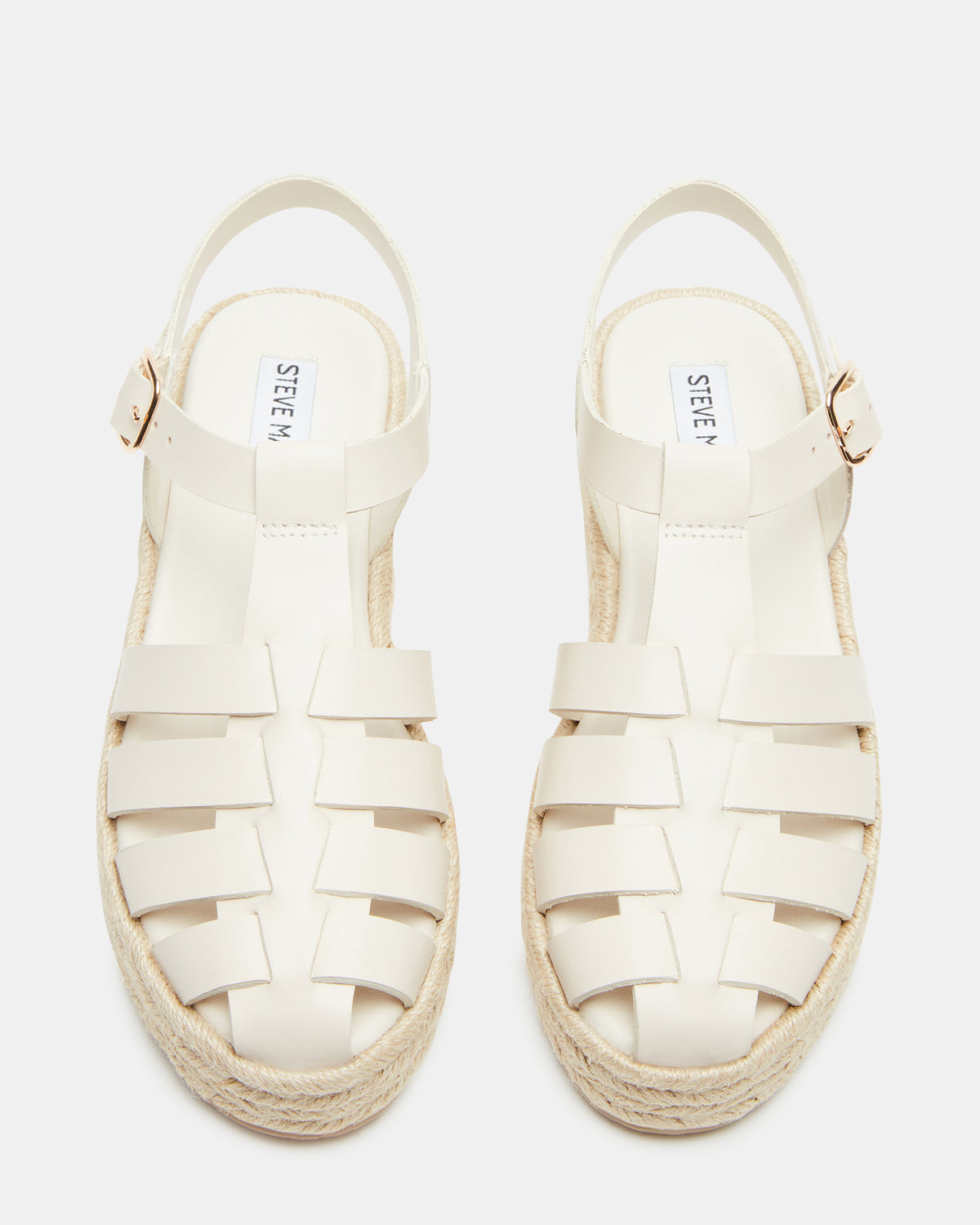 MARLIN Bone Leather Women's Flatform Fisherman Espadrille Sandal ...