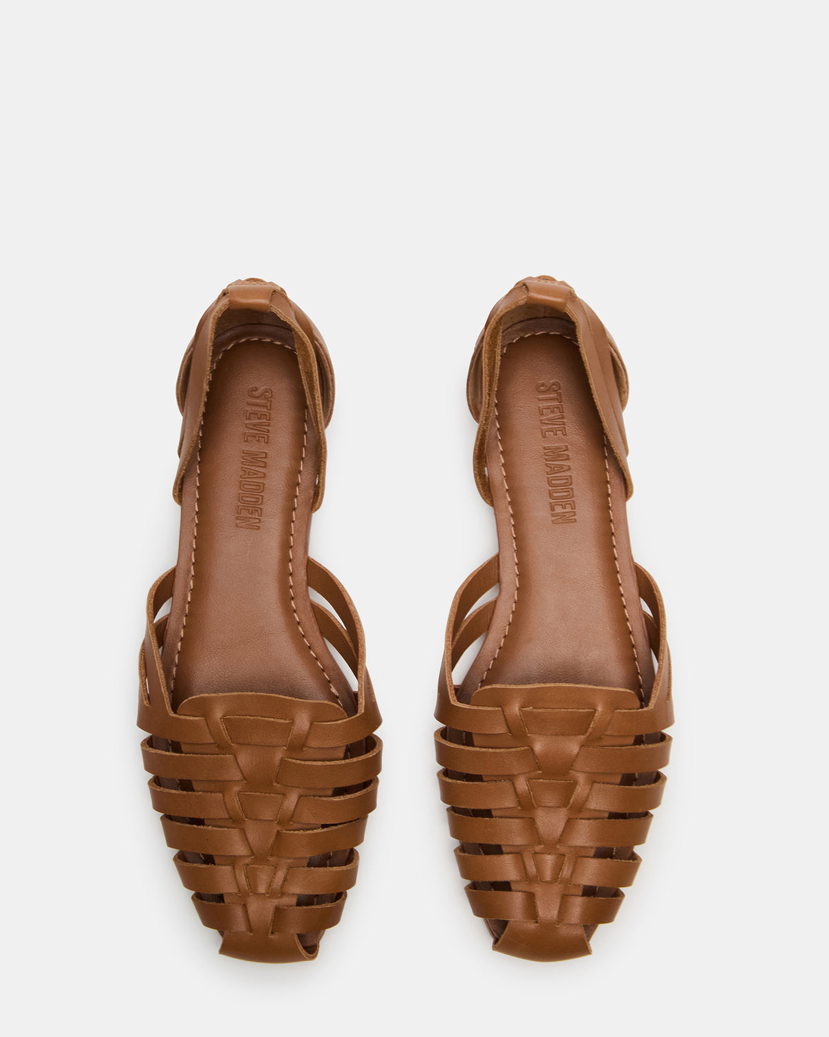 MEDLIN Tan Leather Square-Toe Fisherman Women's Flat – Steve Madden