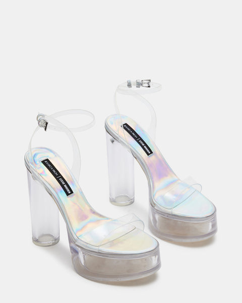 NOVA Iridescent Platform Block Heel | Jessica Rich x Steve Madden