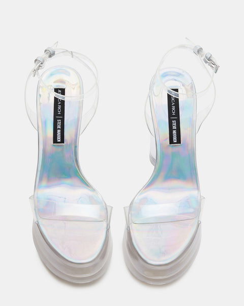NOVA Iridescent Platform Block Heel | Jessica Rich x Steve Madden