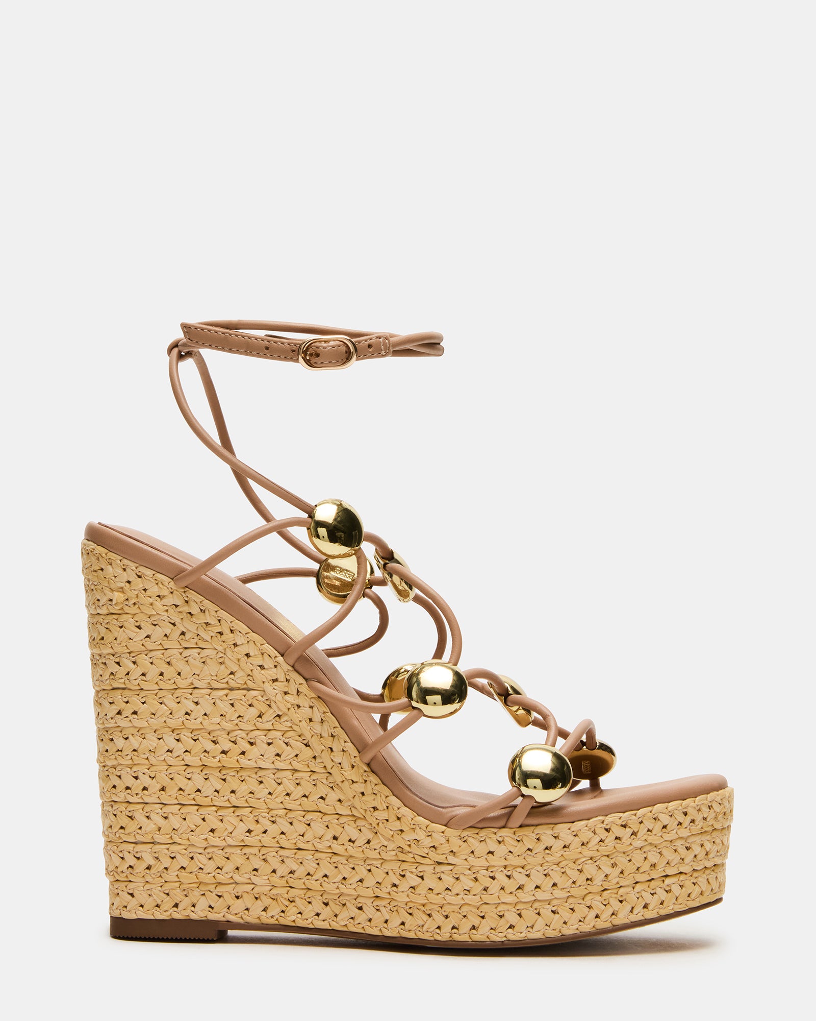 OAKLIE Natural Platform Strappy Wedge Women's Sandal – Steve Madden